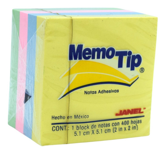 Banderitas Adhesivas Memo Tip Forma Mini Cubo 5 1 X 5 1cm 2x2