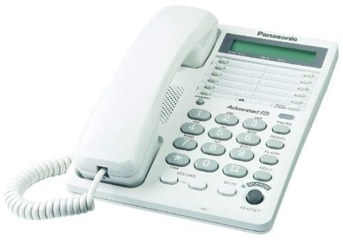 Teléfono Alámbrico Unilínea, Altavoz, Pantalla de 1 Línea, Color Blanco ...