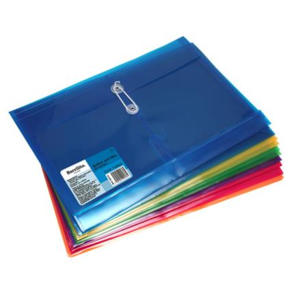 Sobre Plástico con Hilo, Tamaño Oficio Horizontal, Colores Surtidos ...