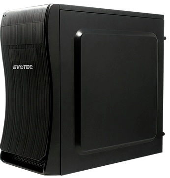 Gabinete Mini ATX / Micro ATX EVOTEC Modelo BASSU, Fuente de Poder de ...