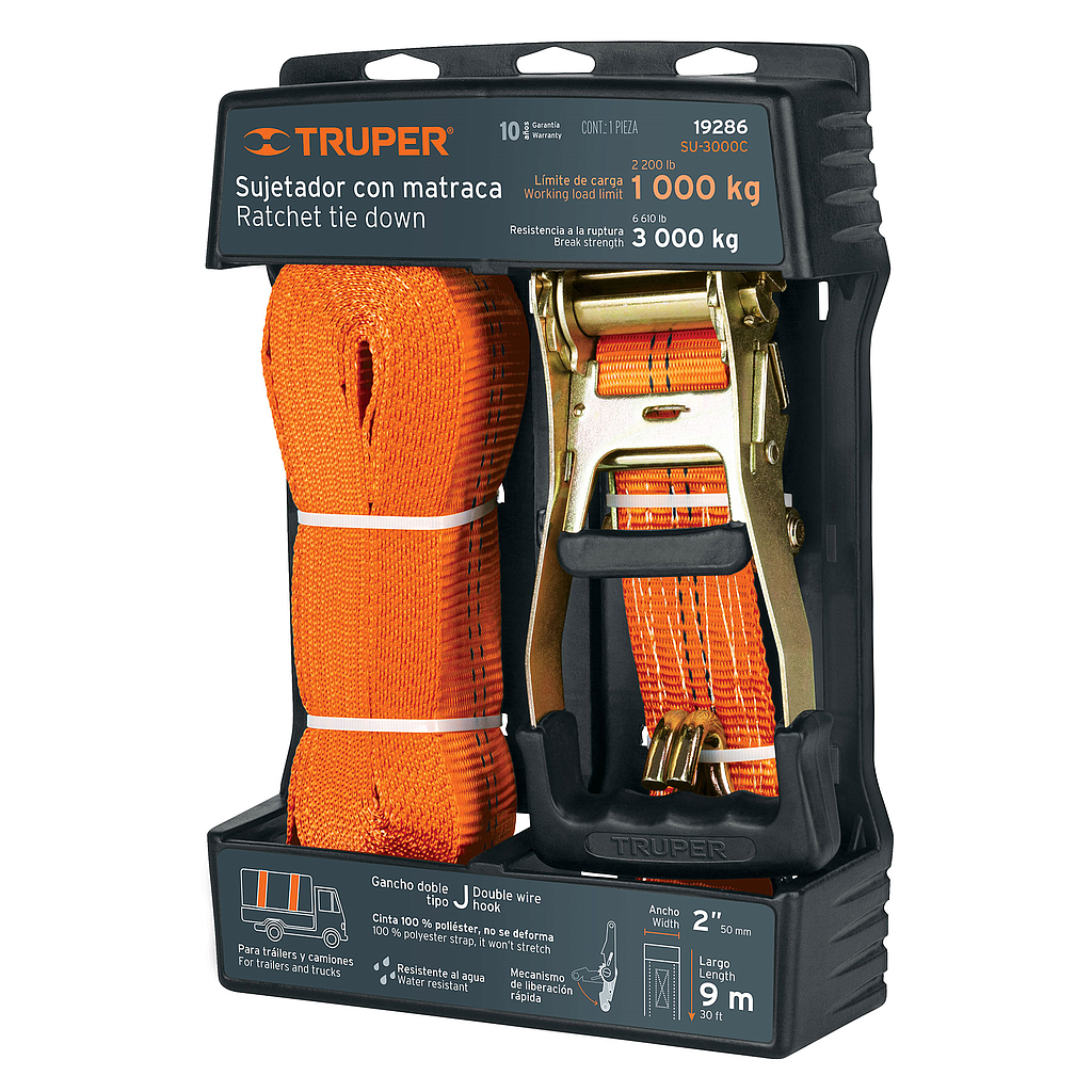 Sujetador con Matraca, Límite de Carga 1000 kg (Resistencia a la ...