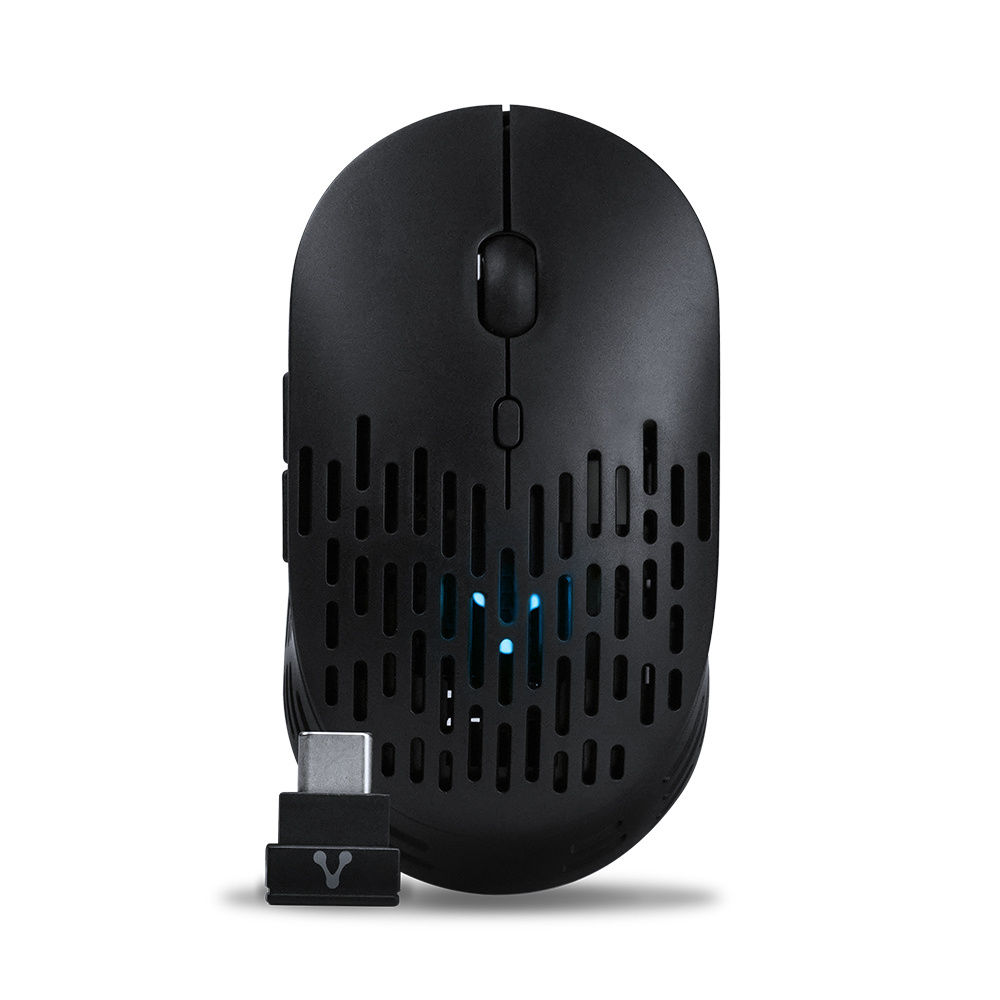 Ratón (Mouse) Óptico, Inalámbrico, RF, Bluetooth, USB-C, 2400DPI, Color ...