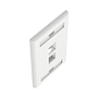 Placa de Pared Vertical, Salida Para 2 Puertos Keystone, Con Espacios ...